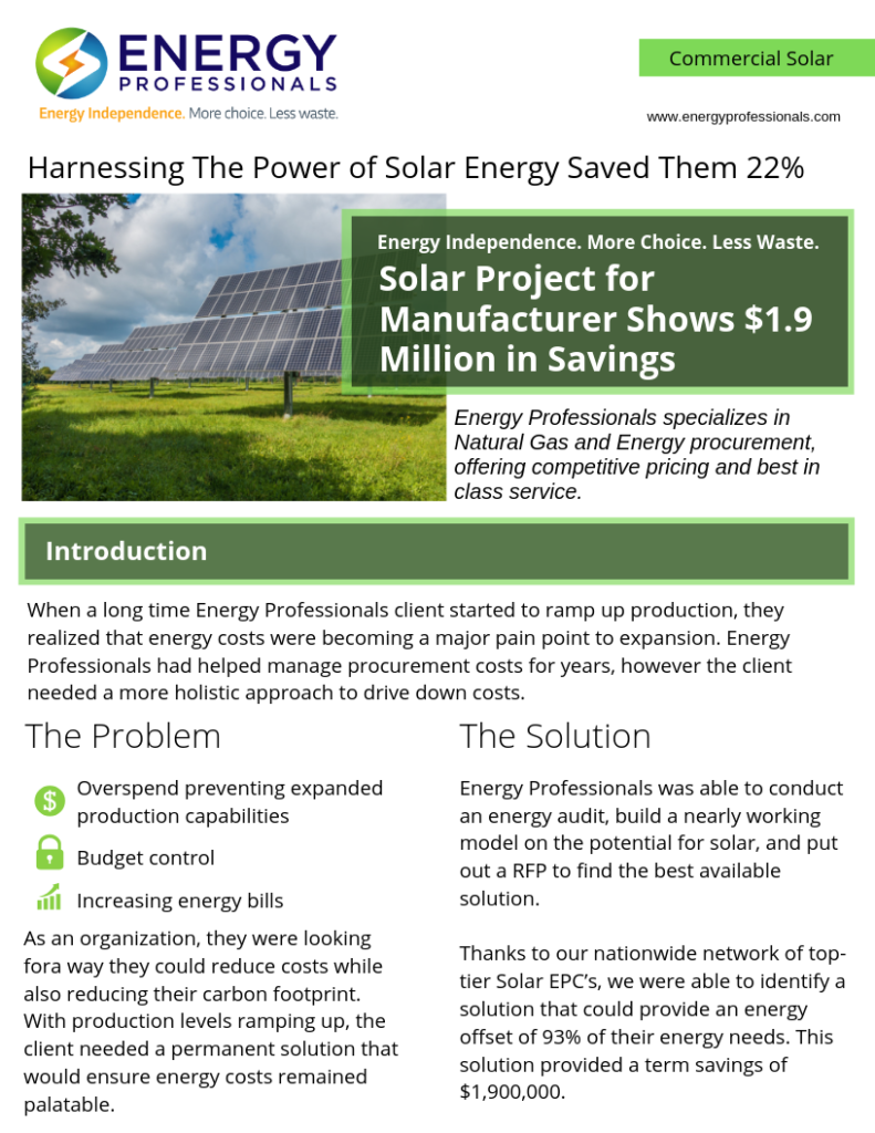 Core Solutions & Case Studies - Energy Professionals | Leading Energy ...