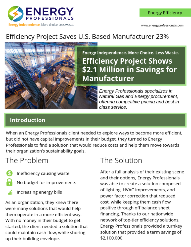 Core Solutions & Case Studies - Energy Professionals | Leading Energy ...